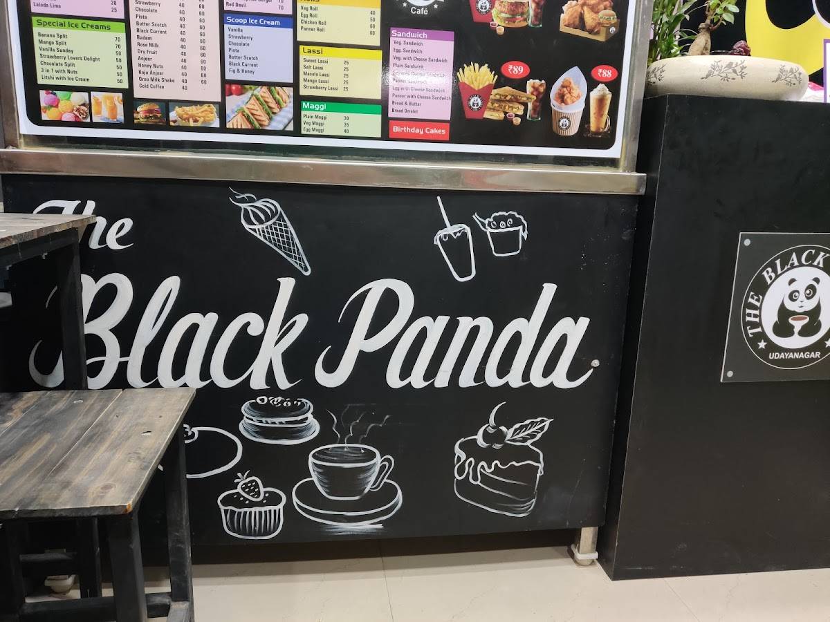 Menu at The Black panda Café, Bengaluru
