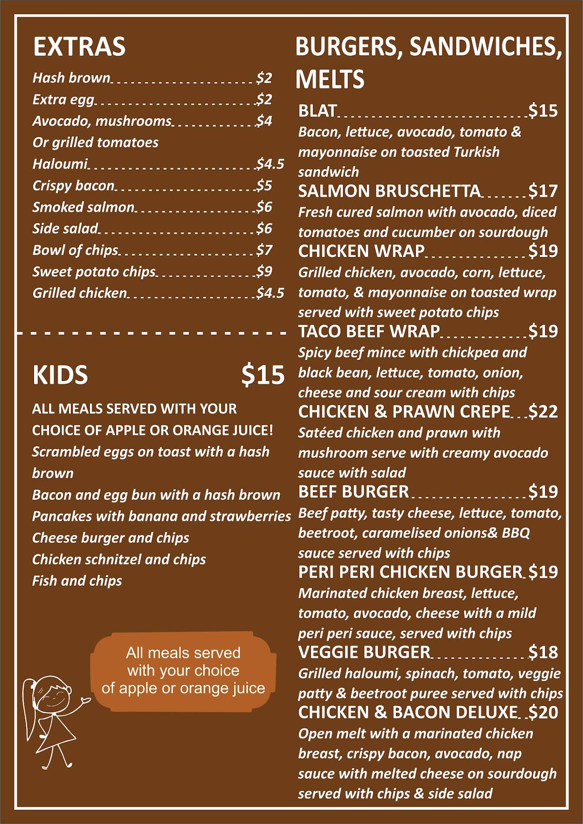 Menu at The Fox Cafe, Wahroonga, 2/178 Fox Valley Rd