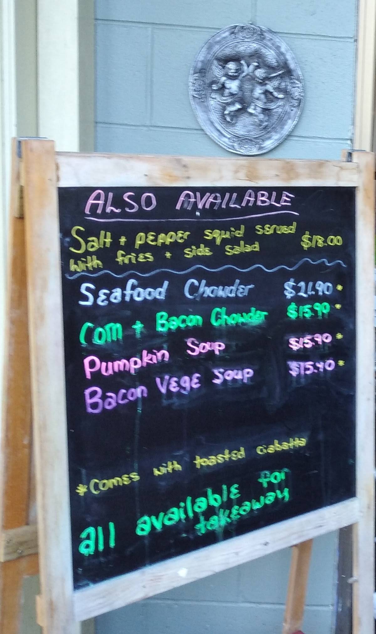 Menu at The Lime Tree Cafe, Auckland, 730 Whitford Rd