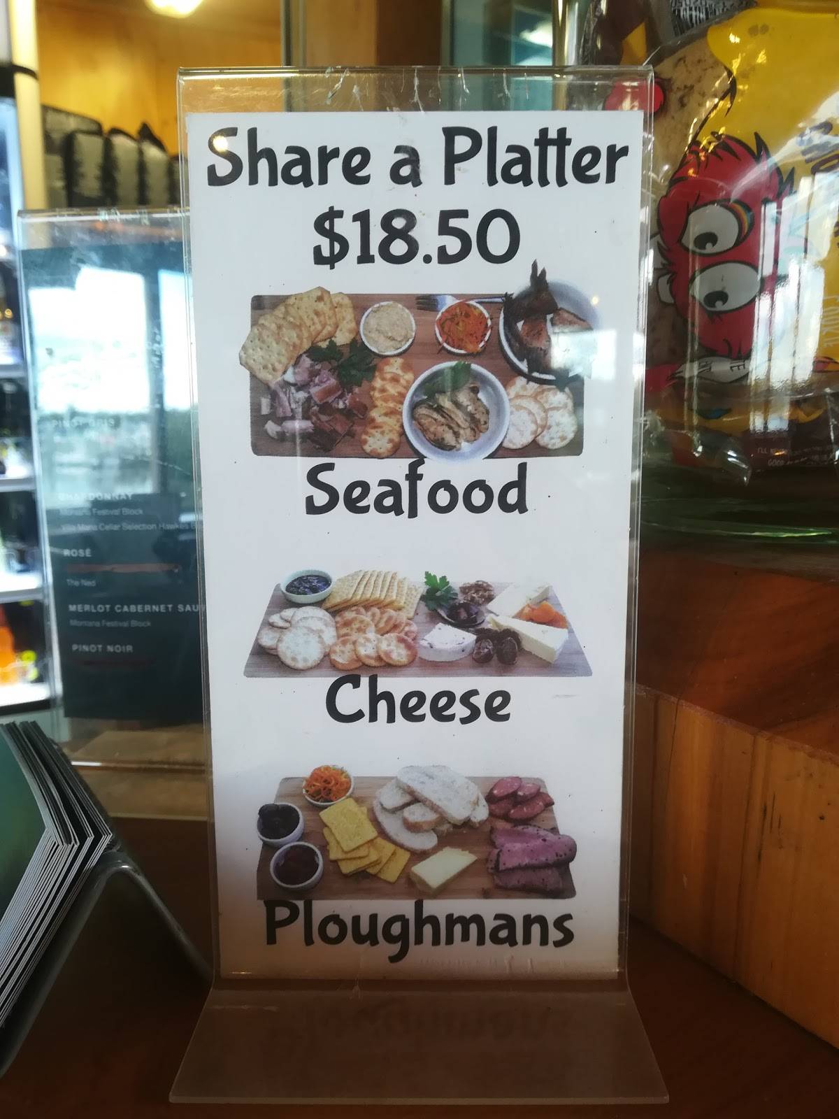 Menu at The Wharf Cafe, Thames