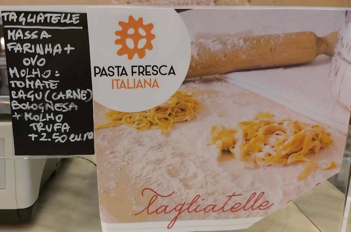 Menu em Caja - Pasta Fresca Italiana restaurante, Lisboa