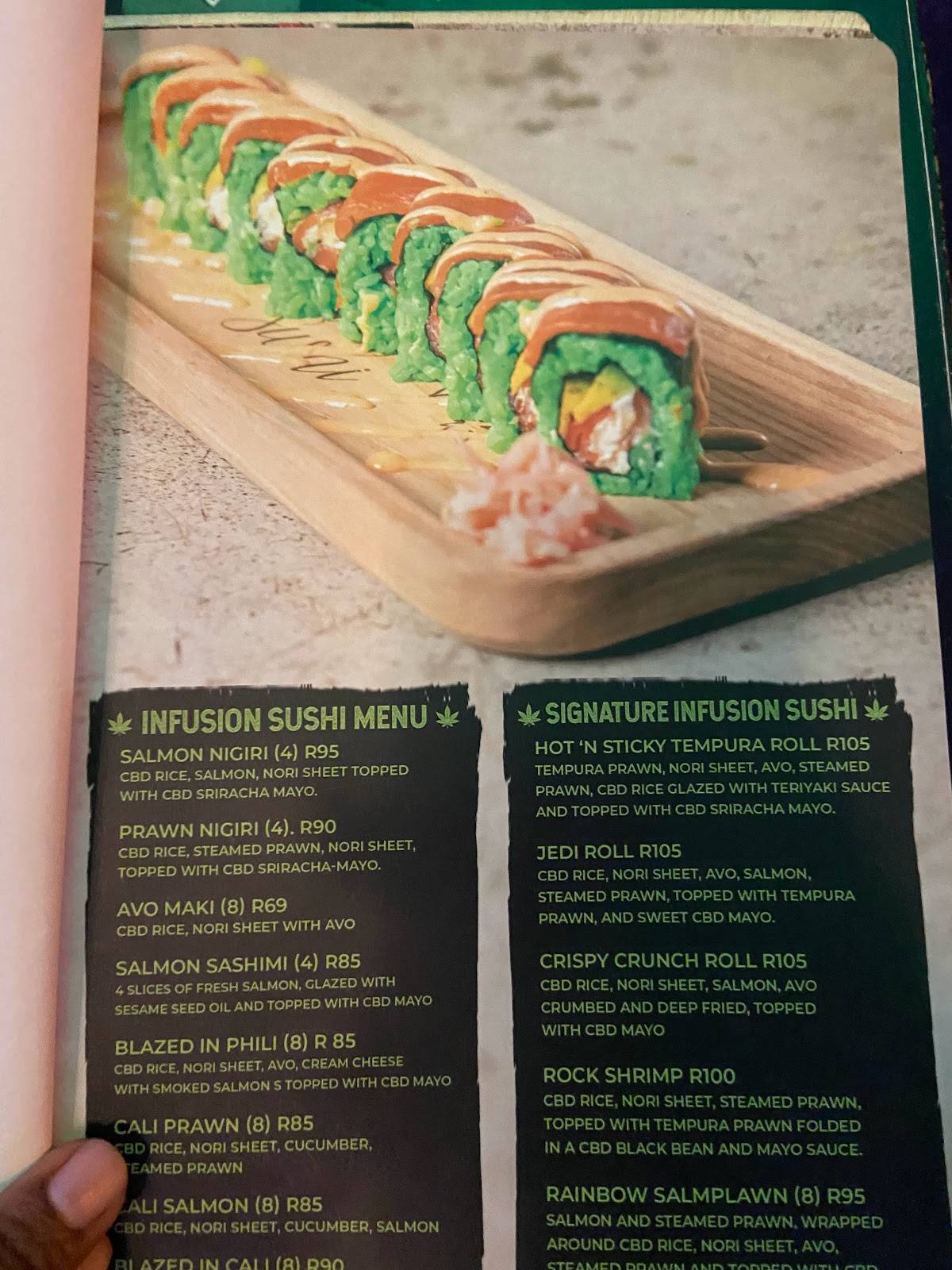 Menu at InFusion on Long restaurant, Cape Town