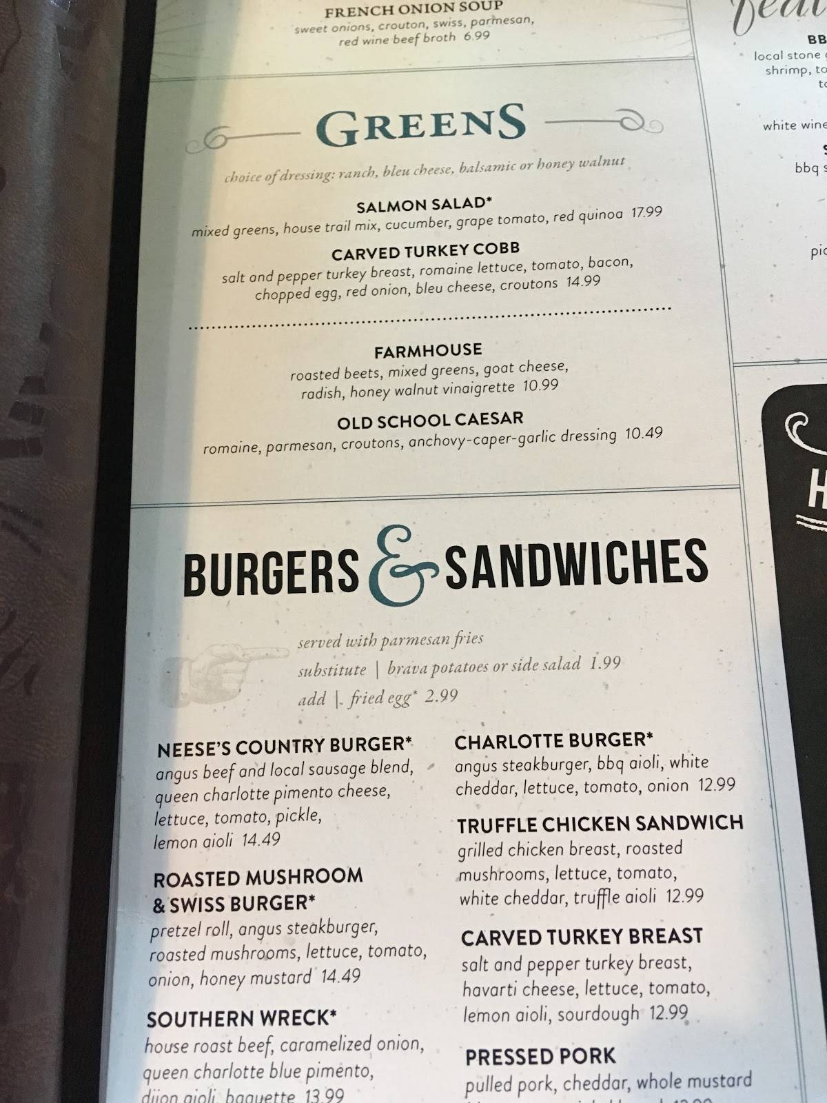 Menu at 1897 Market pub & bar, Charlotte, Josh Birmingham Pkwy