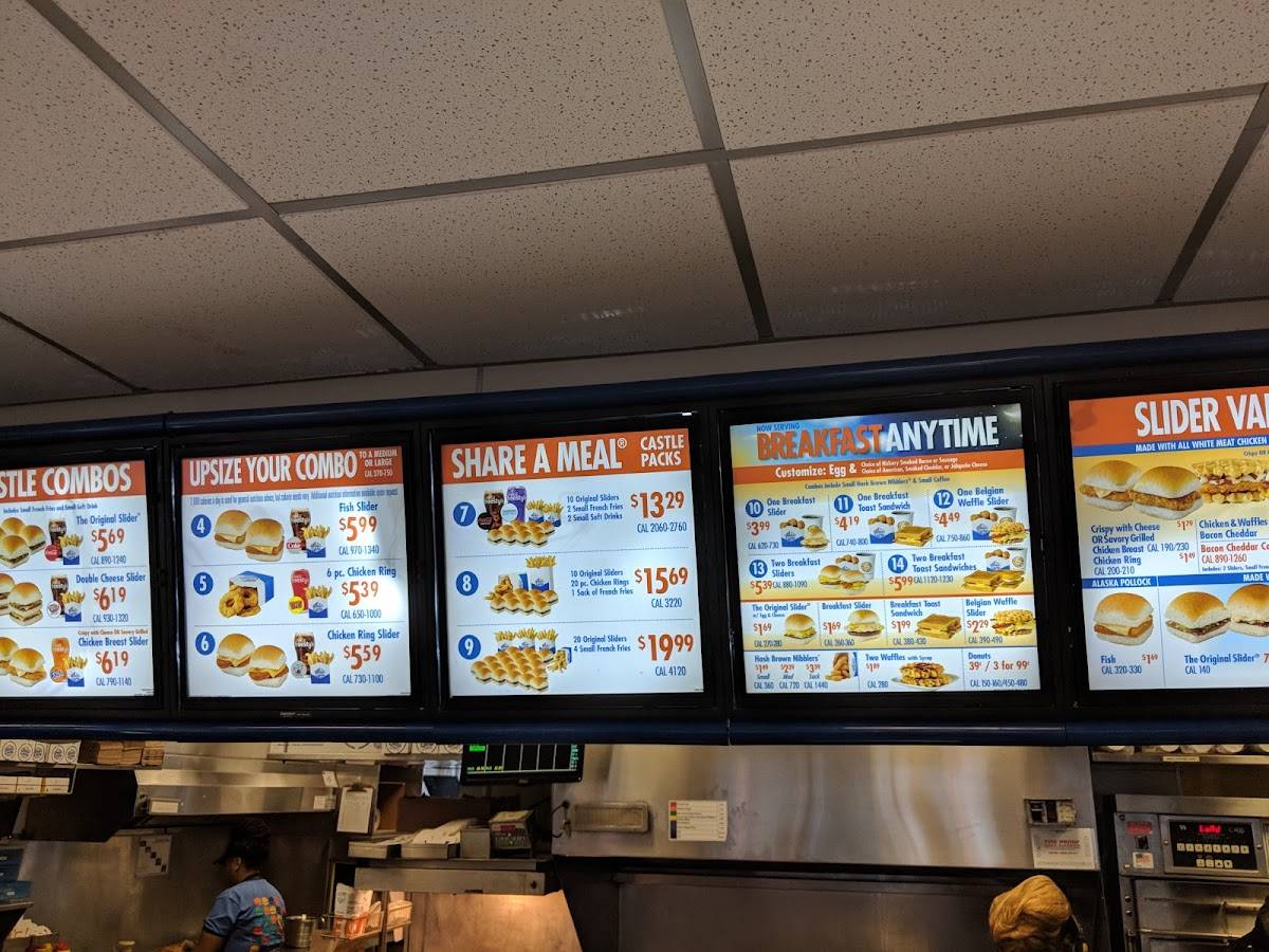 Menu at White Castle fast food, Oak Lawn, S Cicero Ave