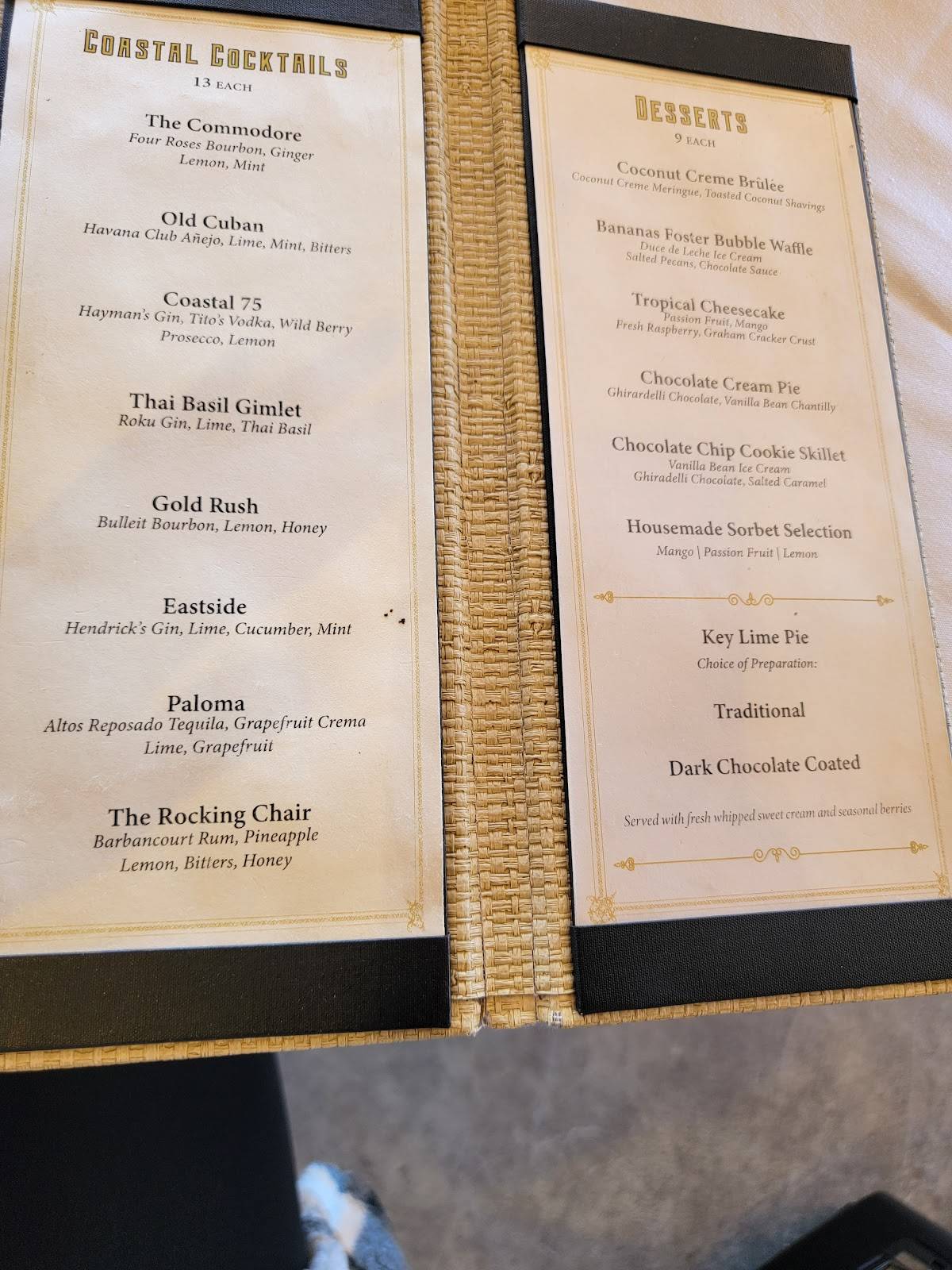 Menu at Coastal Fish Company restaurant, Memphis