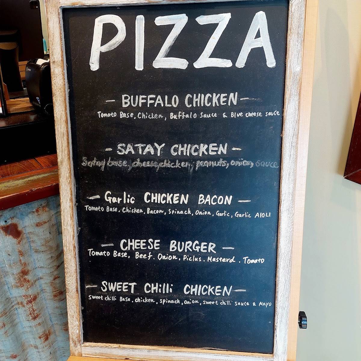 Menu at Classic Crust pizzeria, Coffs Harbour