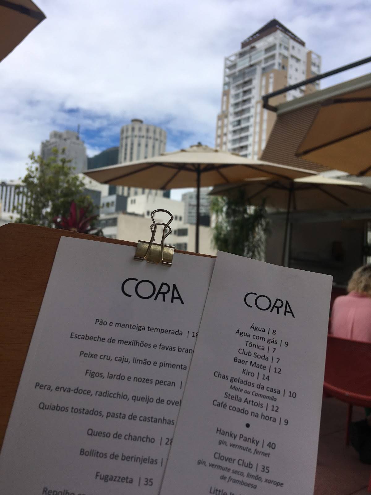 Menu em Cora Restaurante, São Paulo, R. Amaral Gurgel