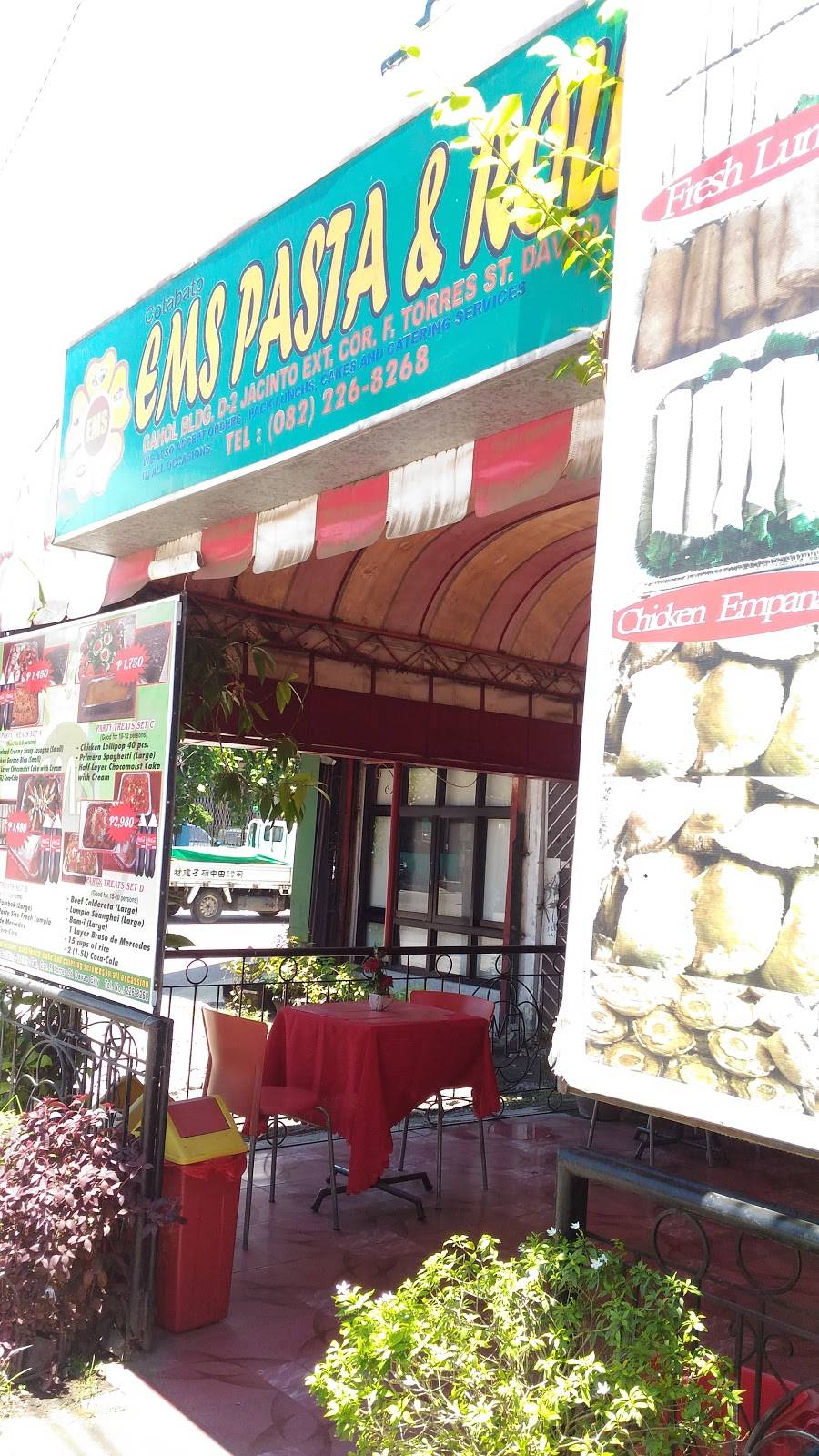 Menu at Cotabato Ems Pasta and Rolls restaurant, Davao City
