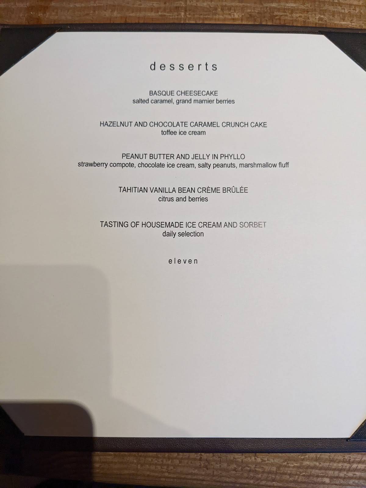 Menu at Cotton Row restaurant, Huntsville