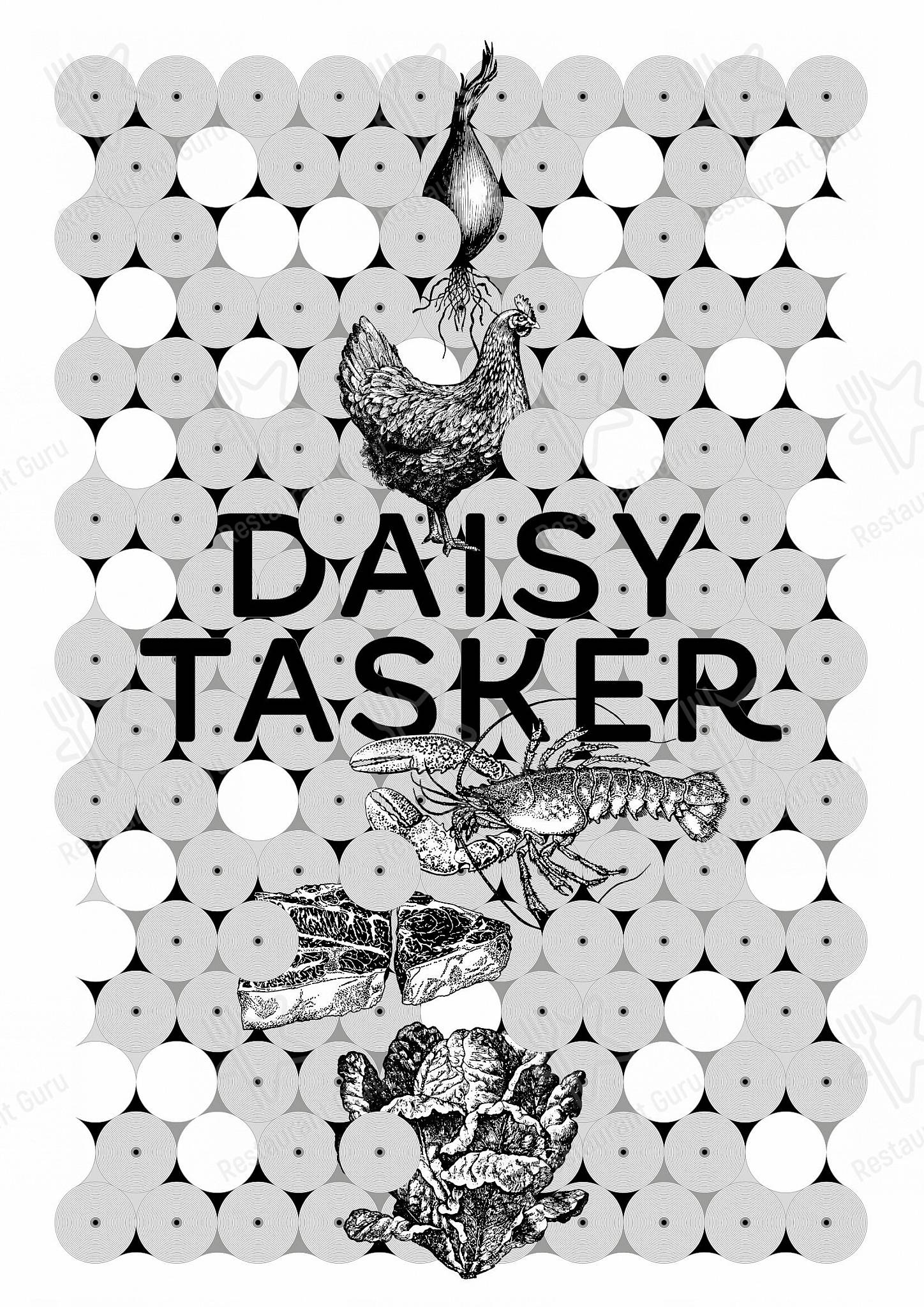 Menu at Daisy Tasker restaurant, Dundee