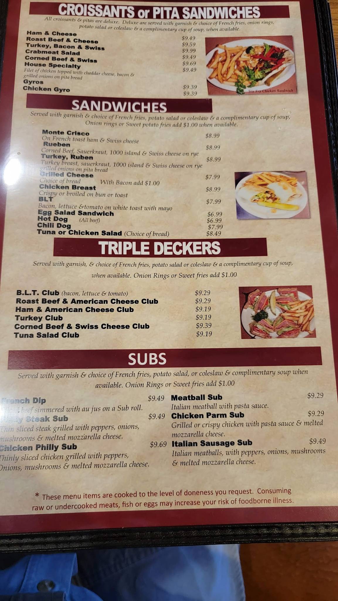 Menu at David's Restaurant, Asheboro