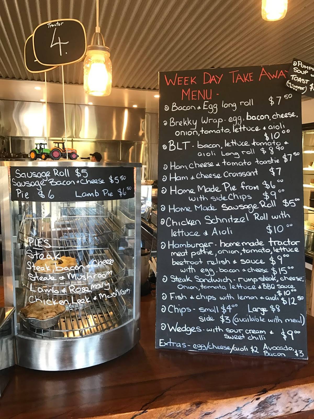 Menu at Tractor 828 cafe, Ebenezer