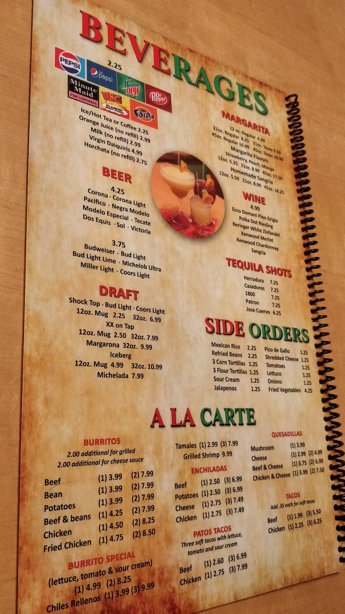 Menu at El Ranchero Mexican Grill And Bar, Franklin