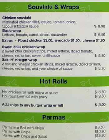 Menu at Lilydale Free Range Roast Chicken Doreen fast food, Doreen