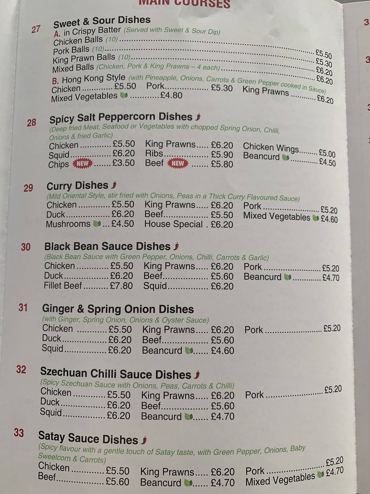 Menu at Royal Chef fast food, West Byfleet