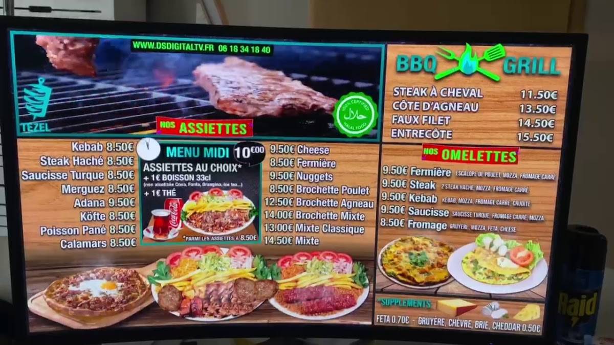 Menu au Tezel Metz Sablon Apéro Snack Restaurant Oriental Food, Metz