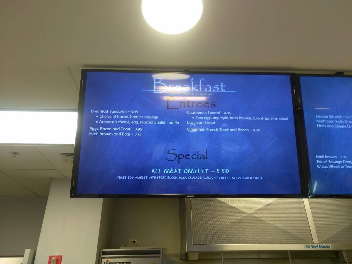 Menu at Federal Cafe, Minneapolis