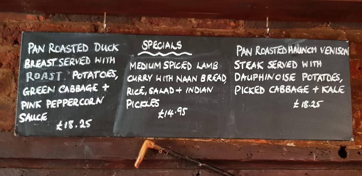 Menu at The White Horse Inn pub & bar, Framlingham