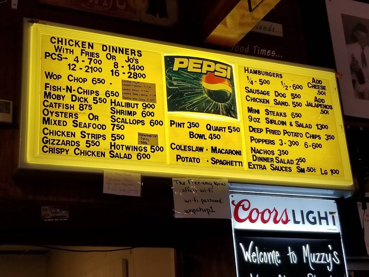 Menu at Freeway Tavern pub & bar, Butte