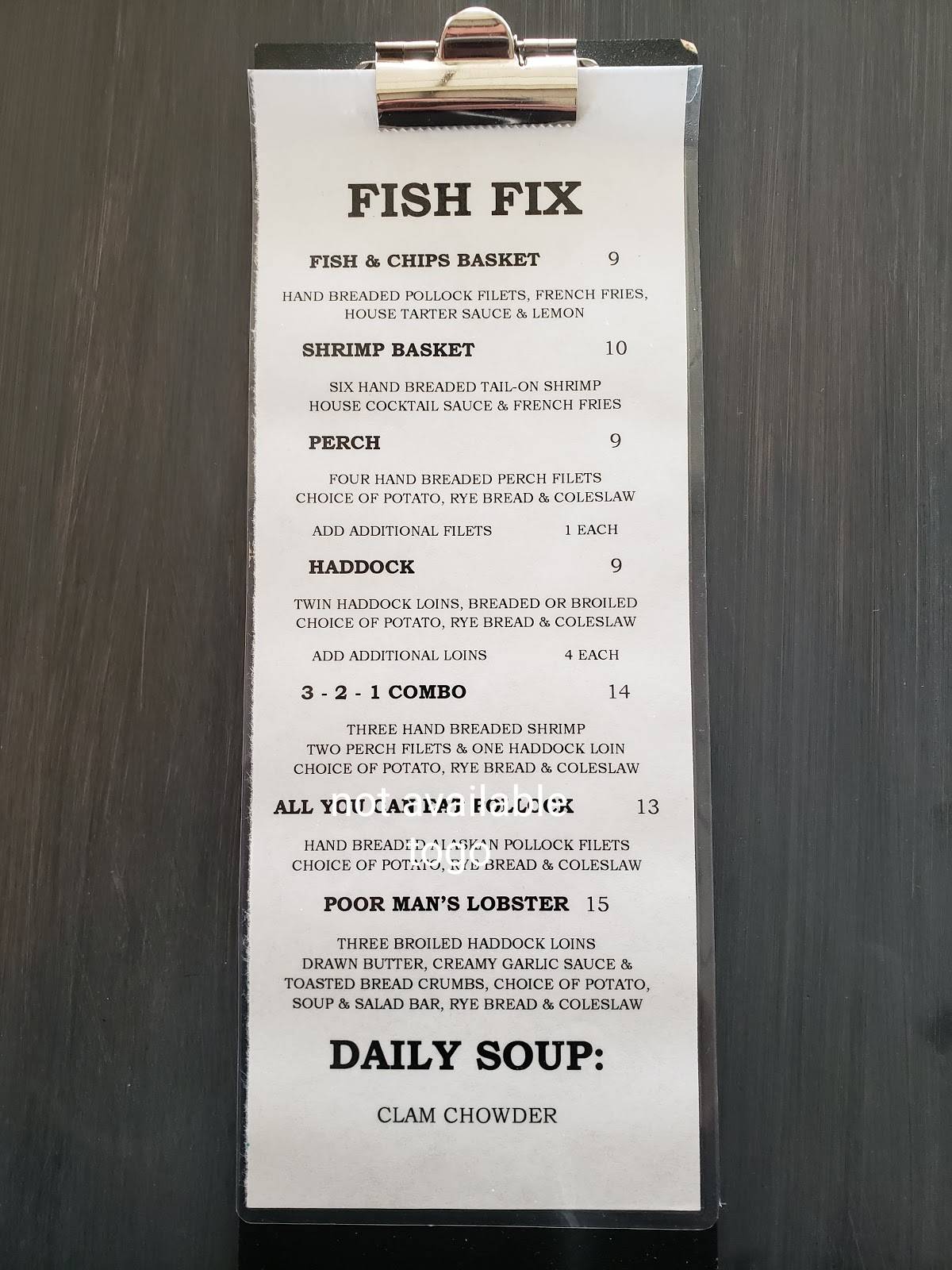 Menu at The Hotel Fremont restaurant, Fremont