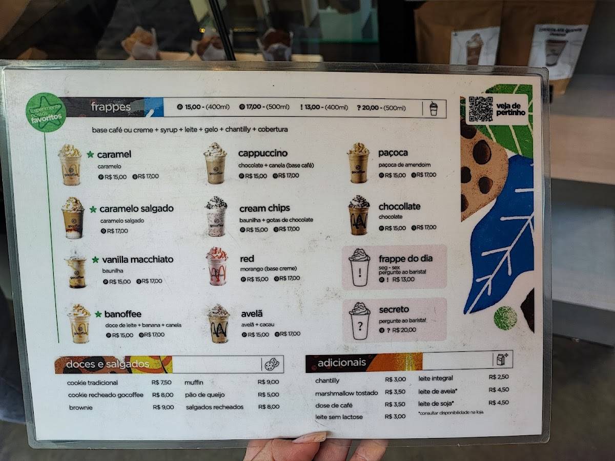 Menu em Go Coffee - Emiliano Perneta café, Curitiba