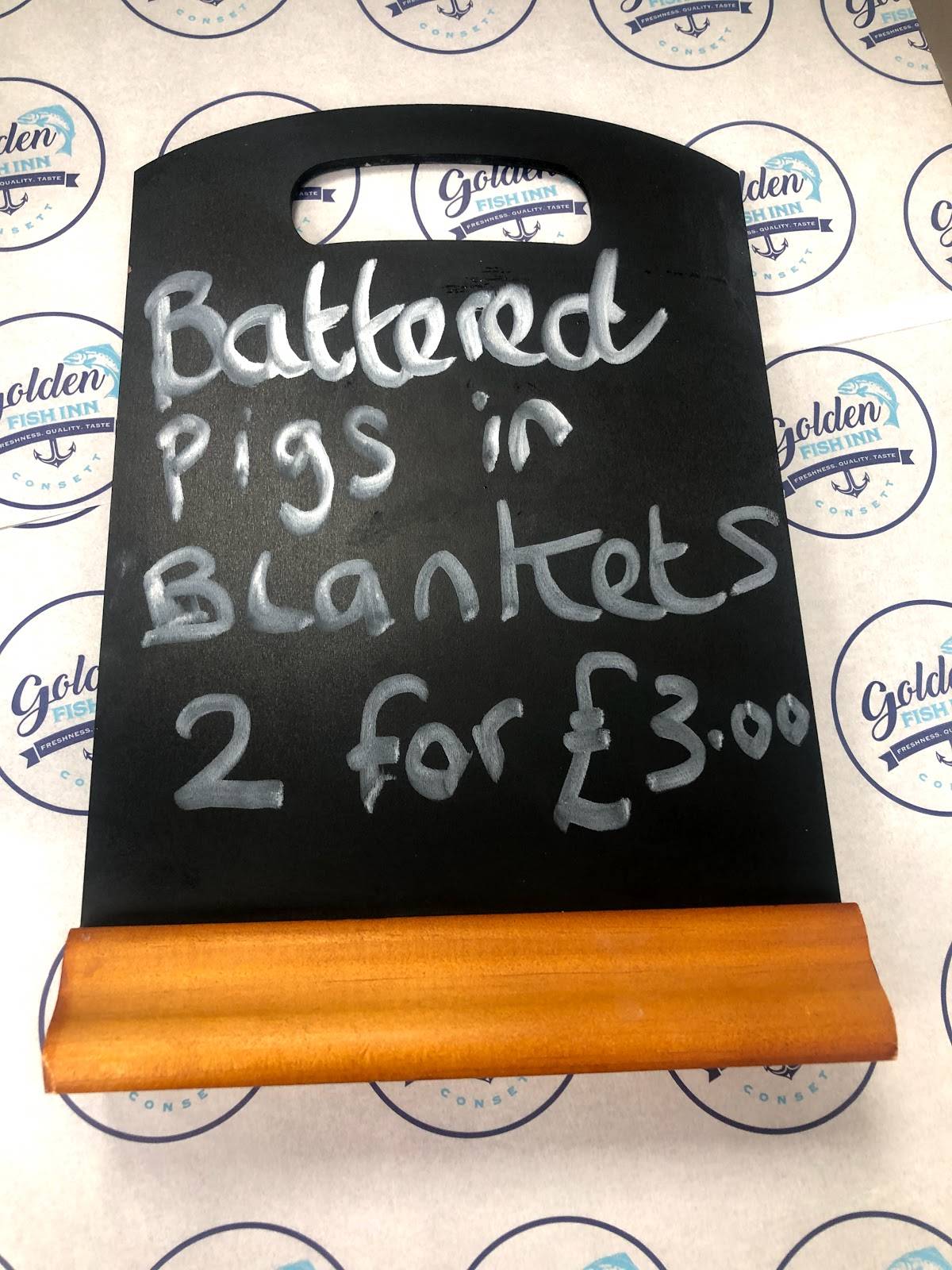 Menu at Golden Fish Inn fast food, Consett