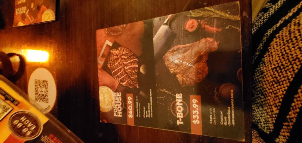 Menu at Great American Steakhouse, Anthony, 600 Valley Chili Rd