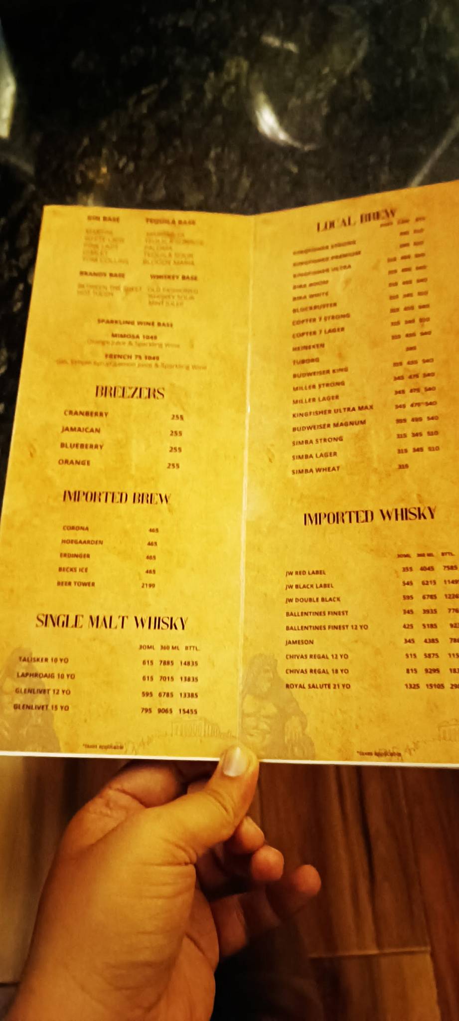 Menu at Greeka Ranchi, Ranchi