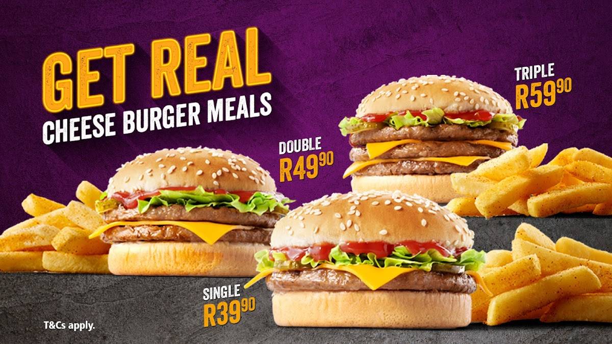 Menu at Steers restaurant, Groblersdal, Sasol Groblersdal