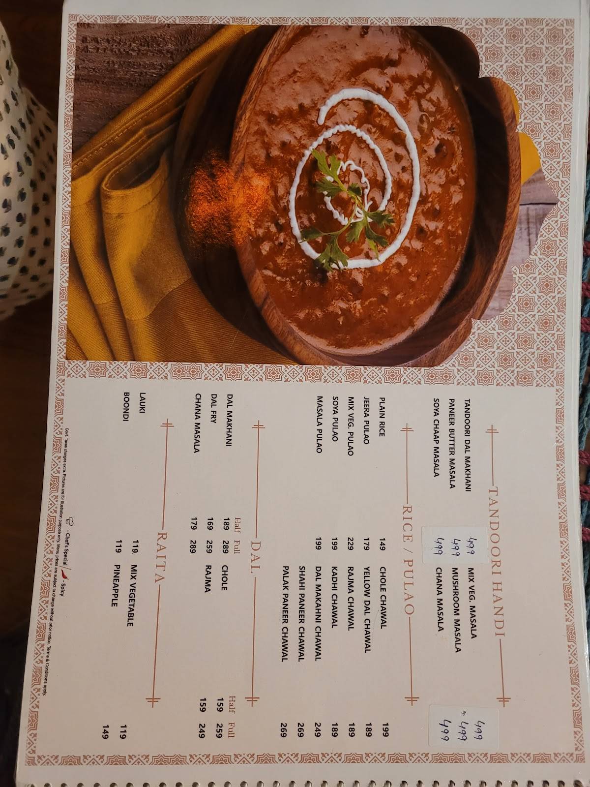 Menu at Kake Di Hatti Guwahati, Guwahati
