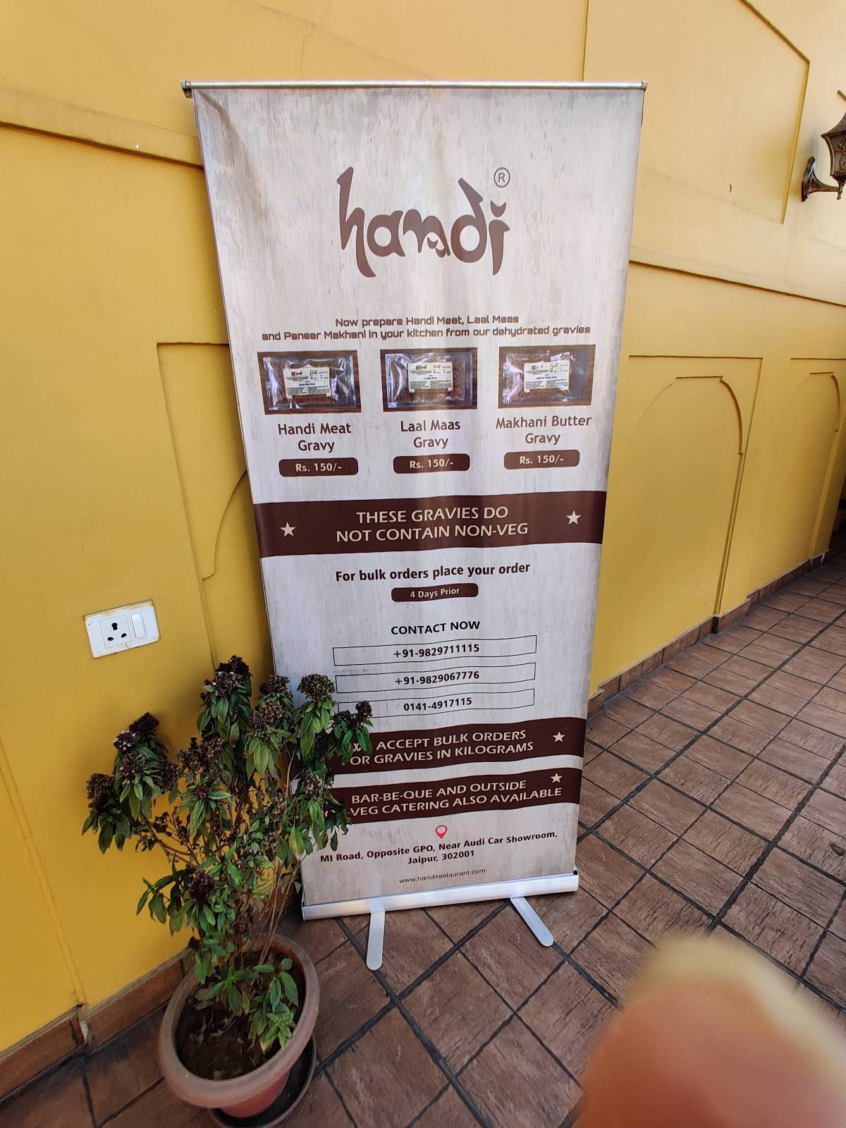 Menu at Handi restaurant jaipur, Jaipur, Mirza Ismail Rd