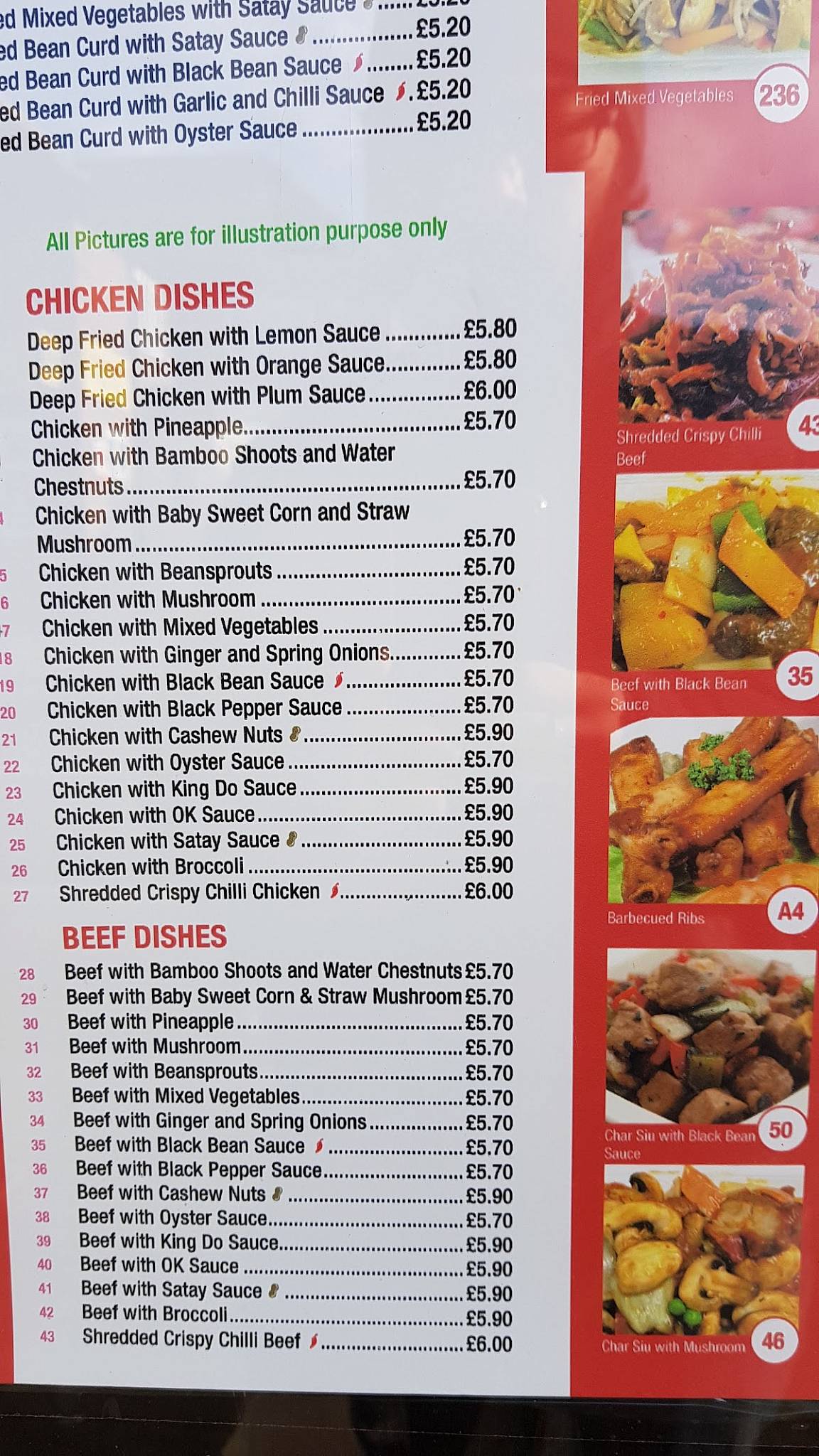 Menu at Happy Wok York Chinese Takeaway fast food, York