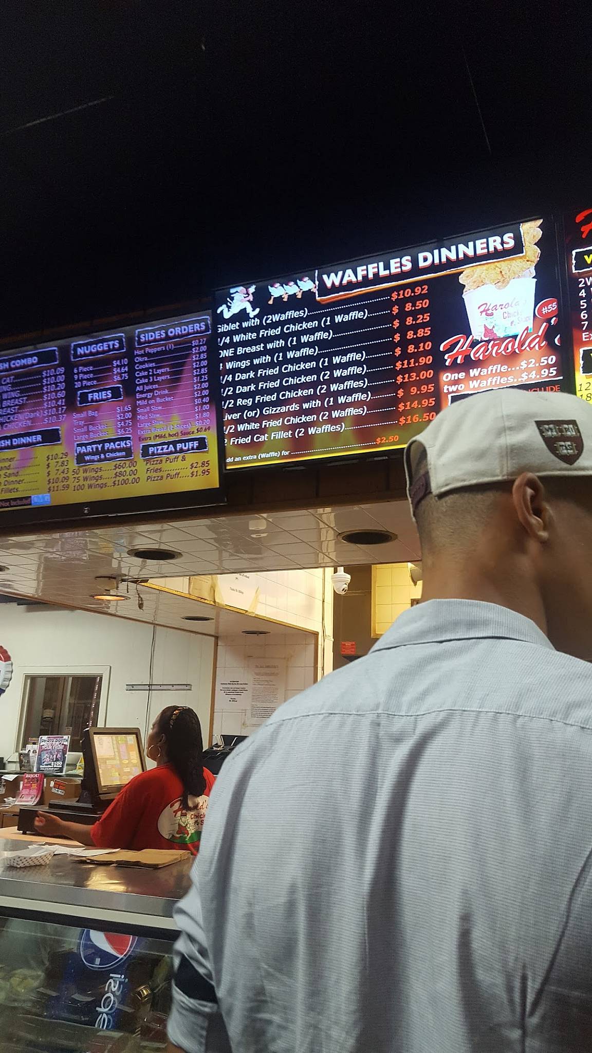 Menu at Harold's Chicken #55 restaurant, Chicago, State