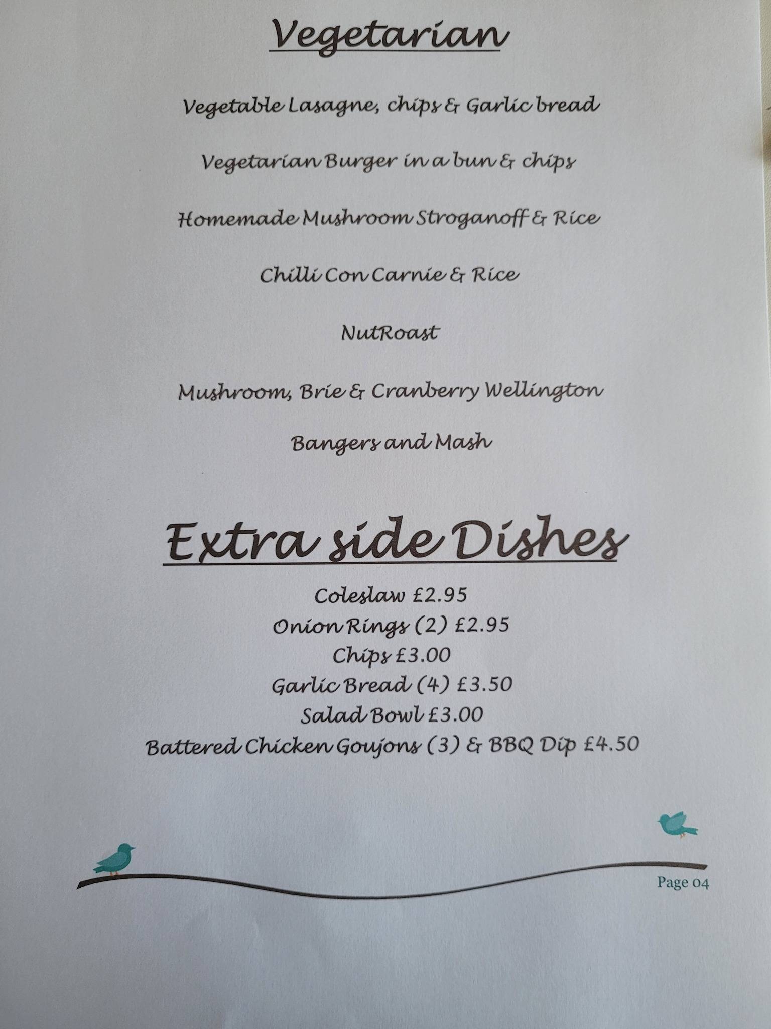 Menu at Haven Inn pub & bar, Barrow upon Humber