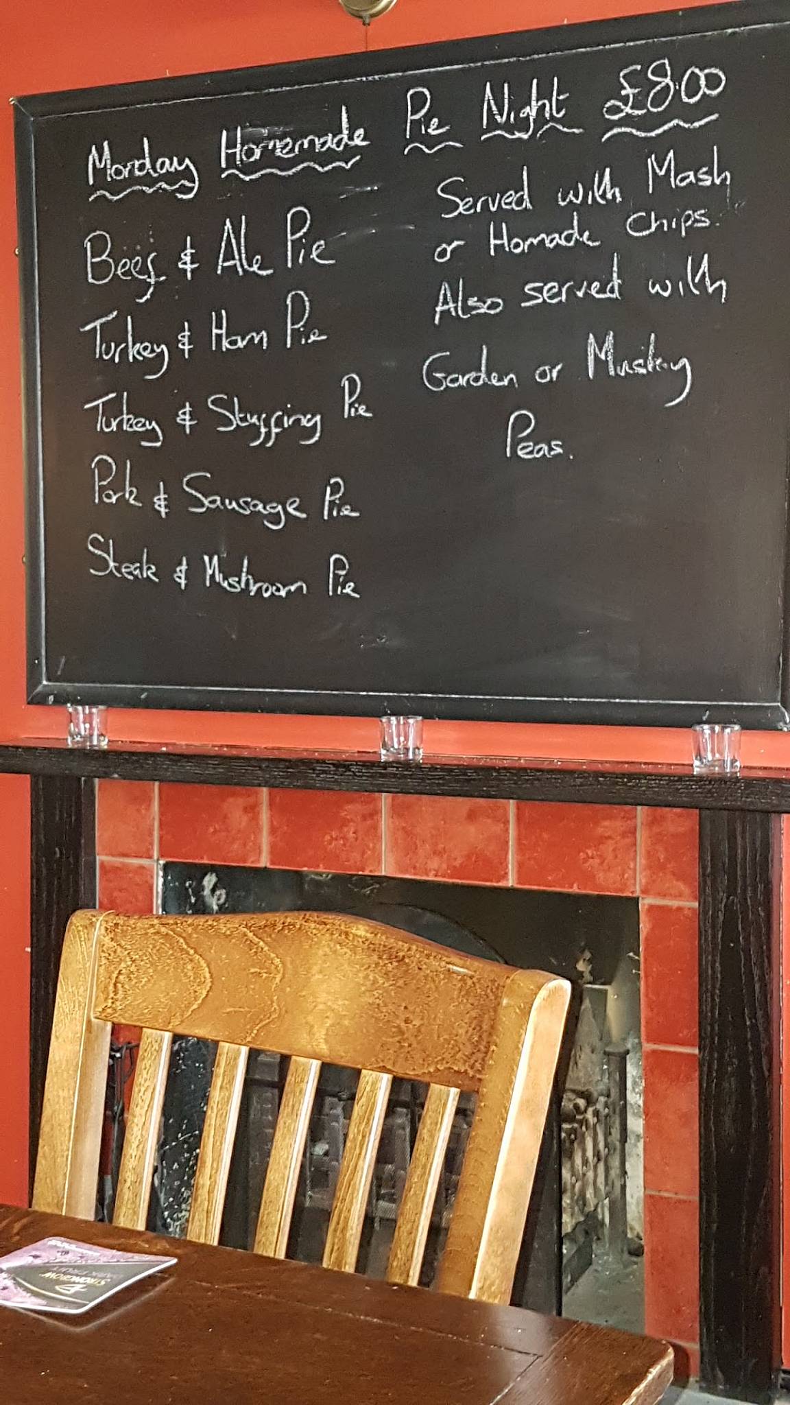 Menu at Haven Inn pub & bar, Barrow upon Humber