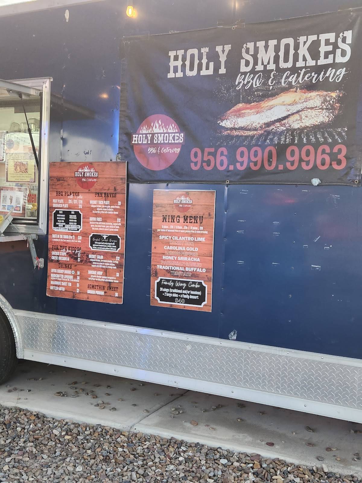 Menu at Holy Smokes BBQ & Catering, Brownsville