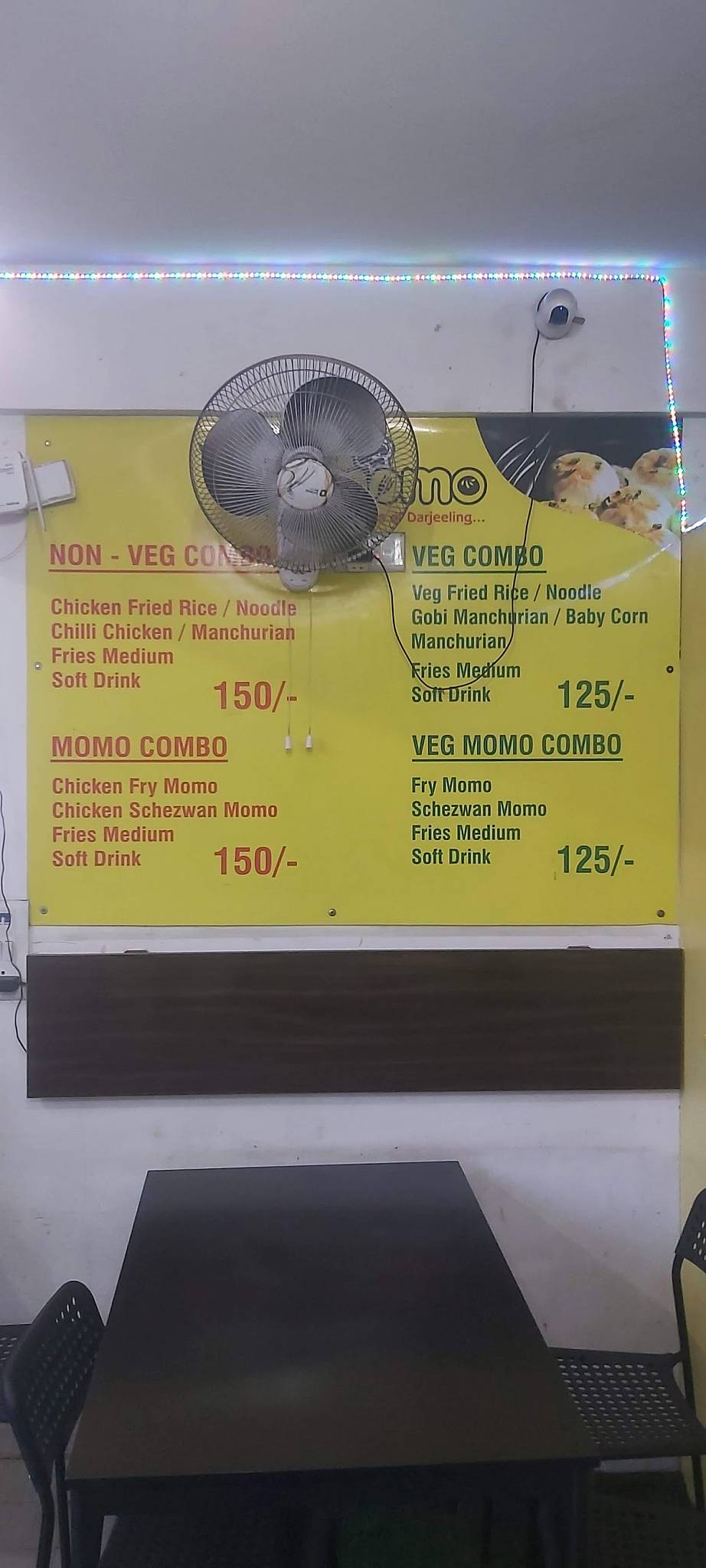 Menu at Hot momo, Bengaluru, Central Excise Layout