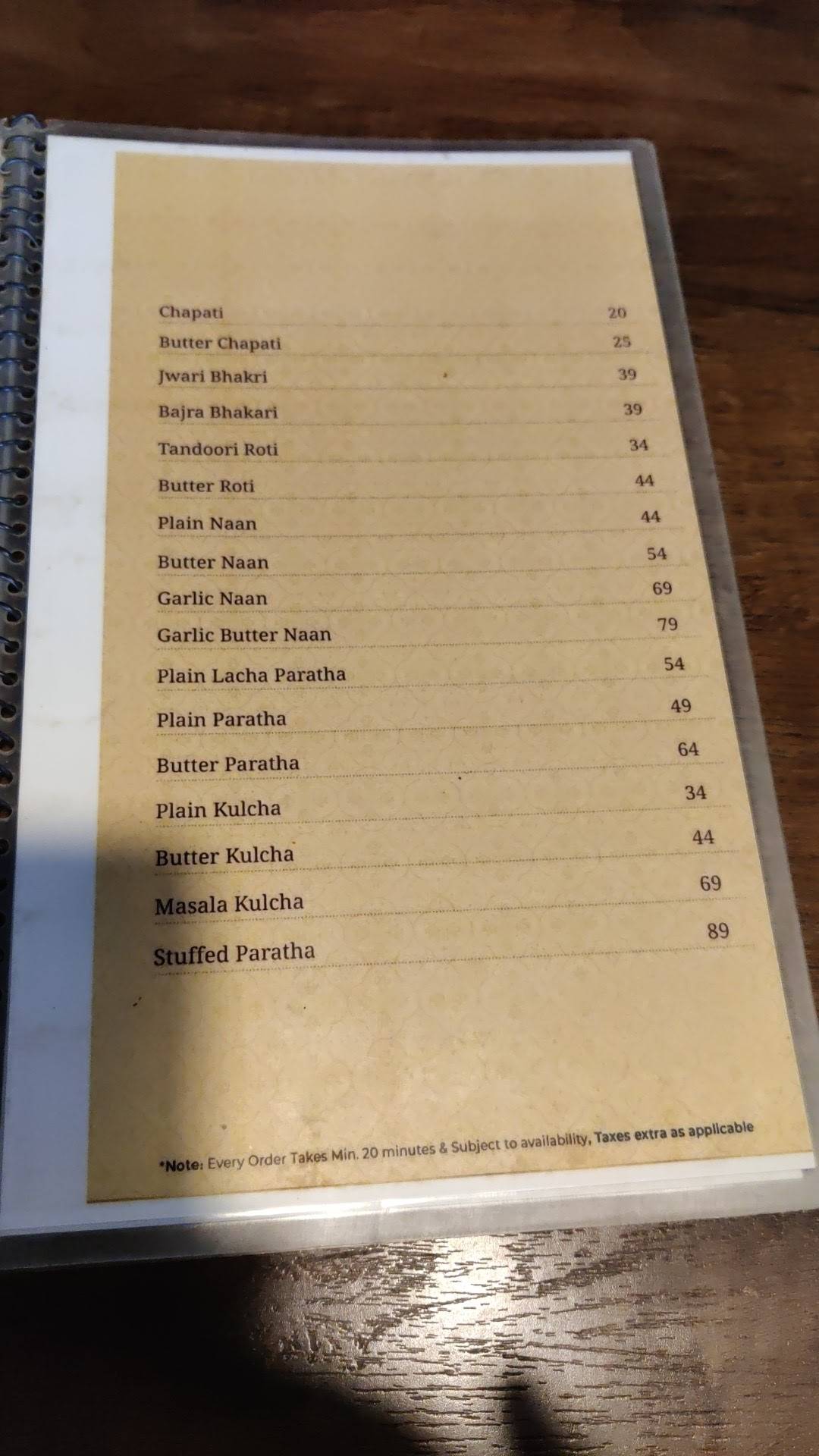 Menu at Hotel Kinara's Maratha Darbar, Pune, Shop No. 1 & 2