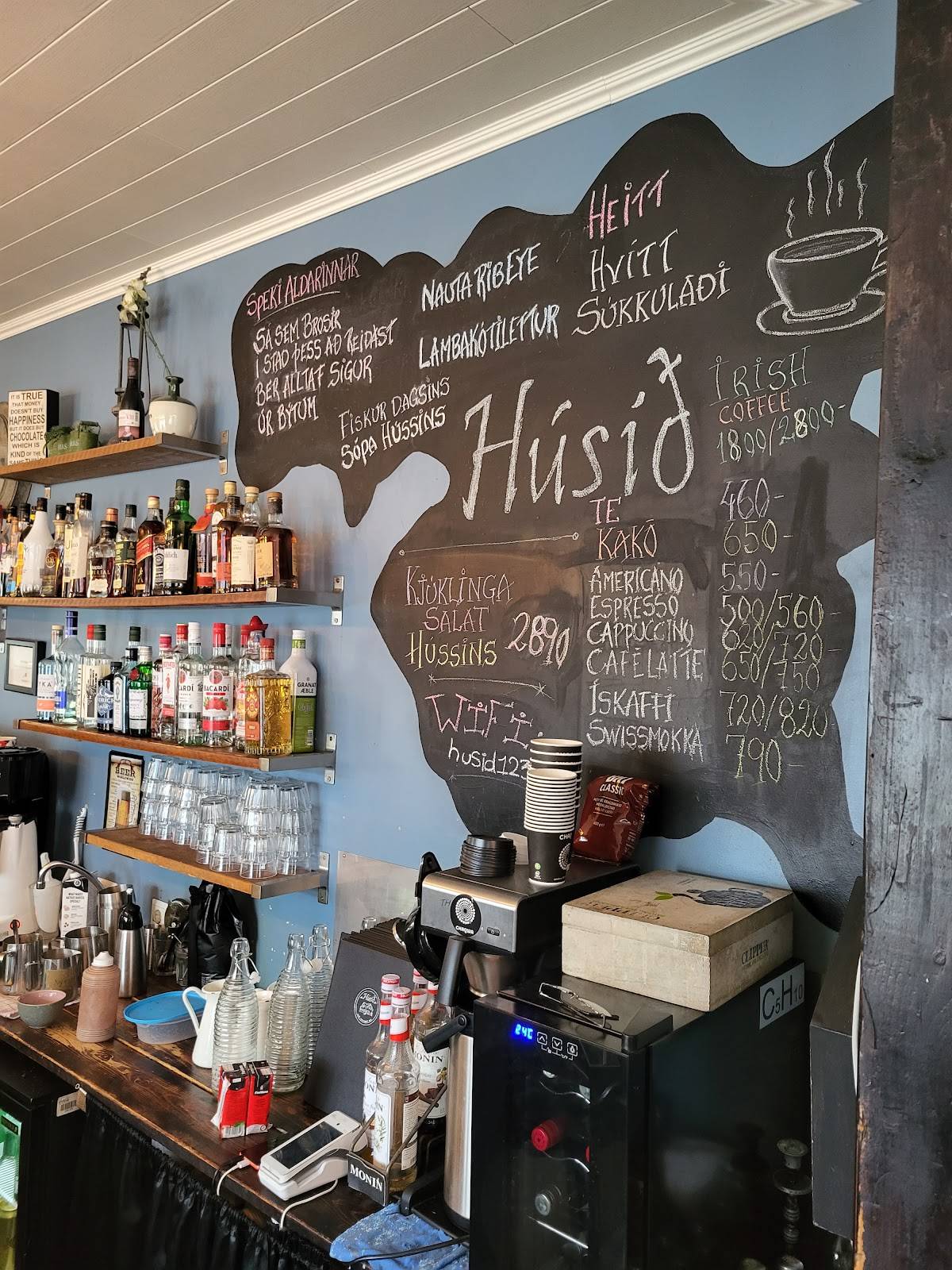 Menu at Husid | Húsið restaurant, Ísafjörður