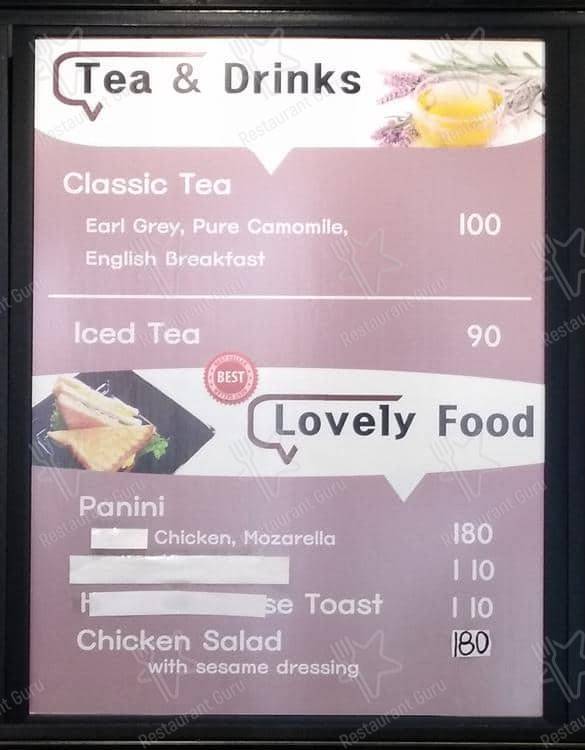 Menu at Ice Flakes cafe, Parañaque