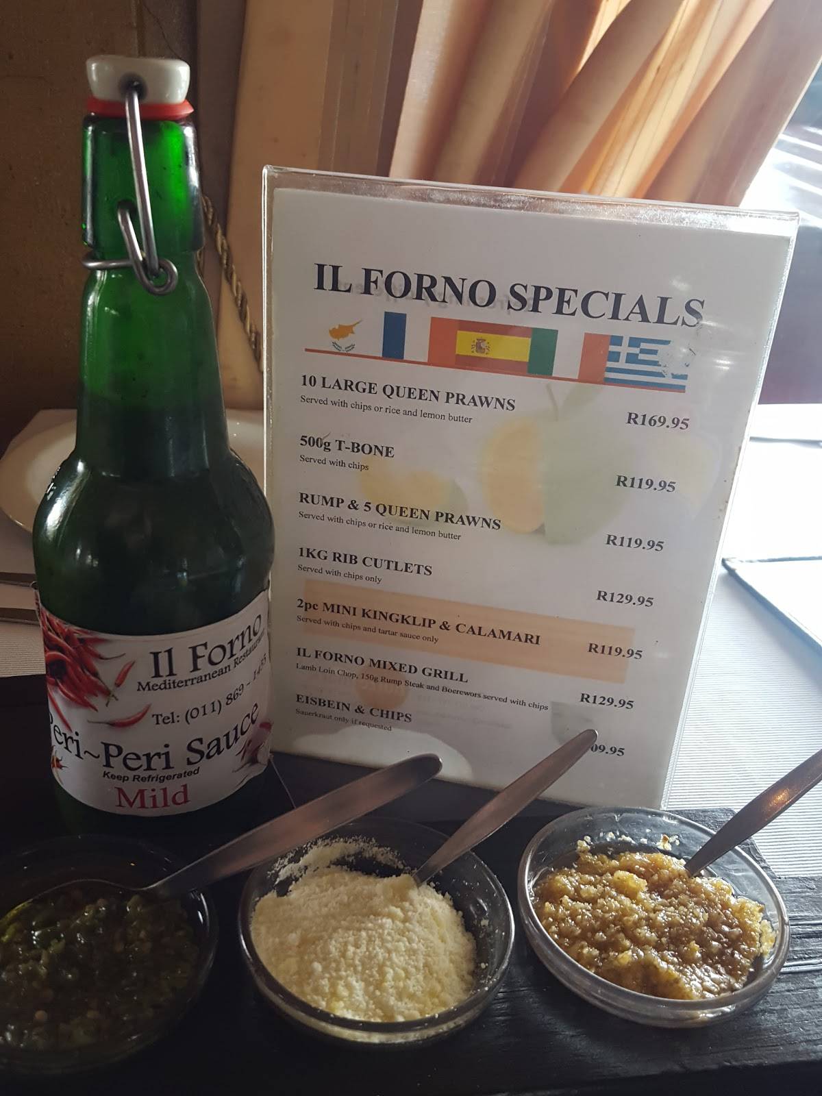 Menu at Il Forno Mediteranean Family Restaurant, New Redruth