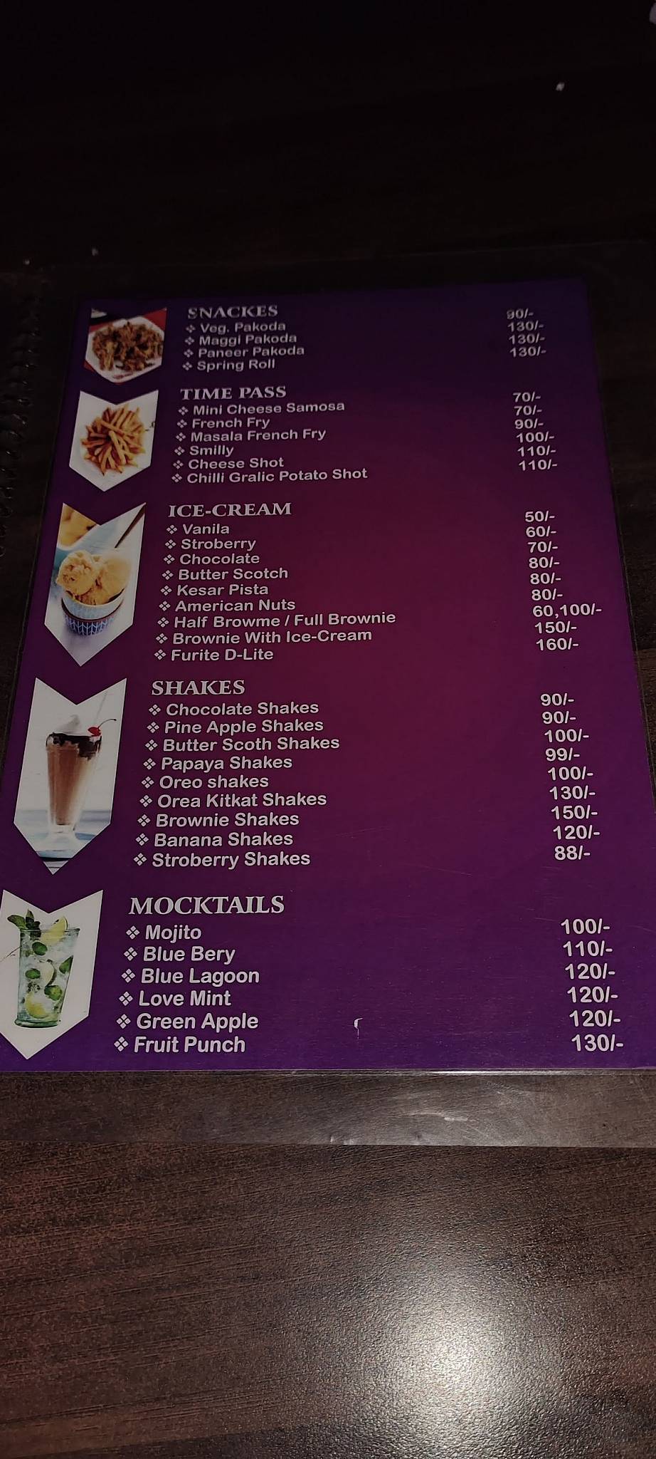 Menu at InBoX 09 Cafe & Roof-top Restaurant, Chittorgarh