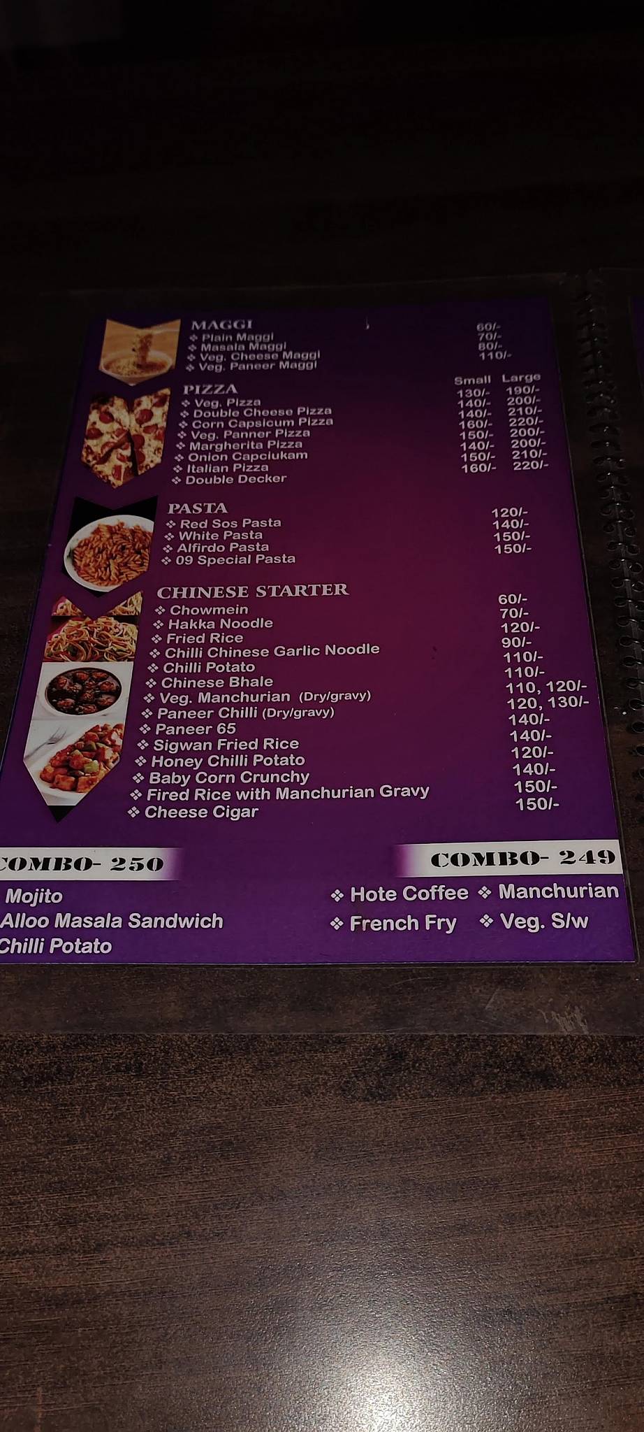 Menu at InBoX 09 Cafe & Roof-top Restaurant, Chittorgarh