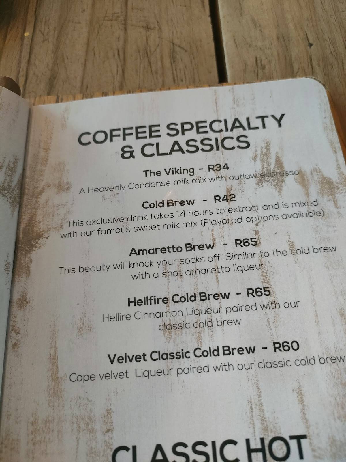 Menu at Industrial Works pub & bar, Centurion