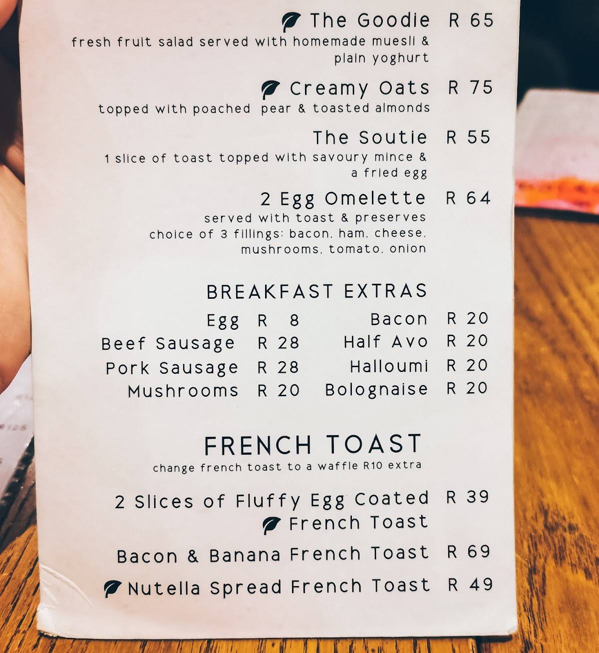Menu at Jessica’s - Clearwater Mall restaurant, Roodepoort
