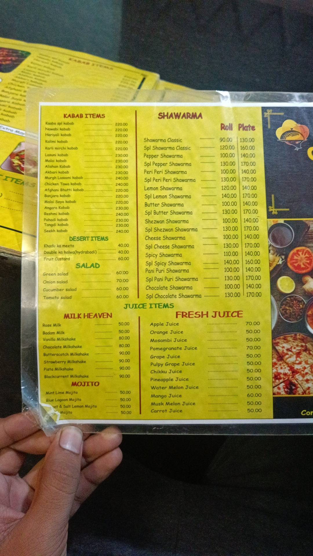 Menu at KAABA GRILL PALACE, Tiruppur