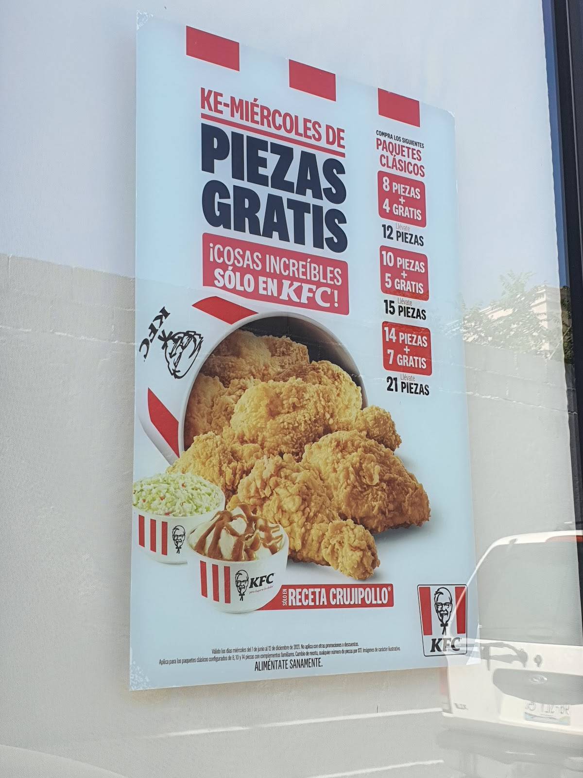 Carta del restaurante KFC, Ciudad Victoria, Av Tamaulipas 1801