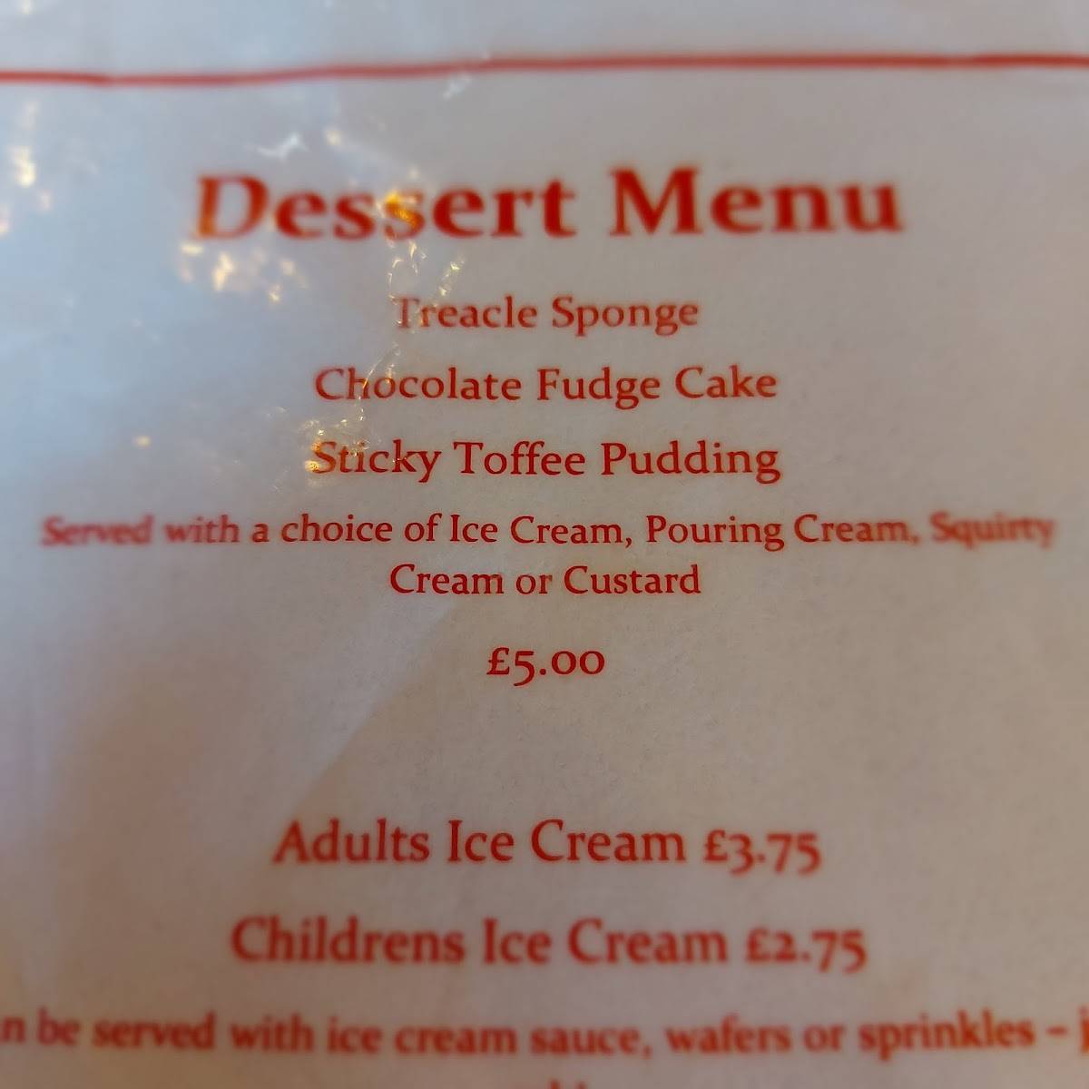Menu at KasKane Cafe & Covells Bar, Brotton