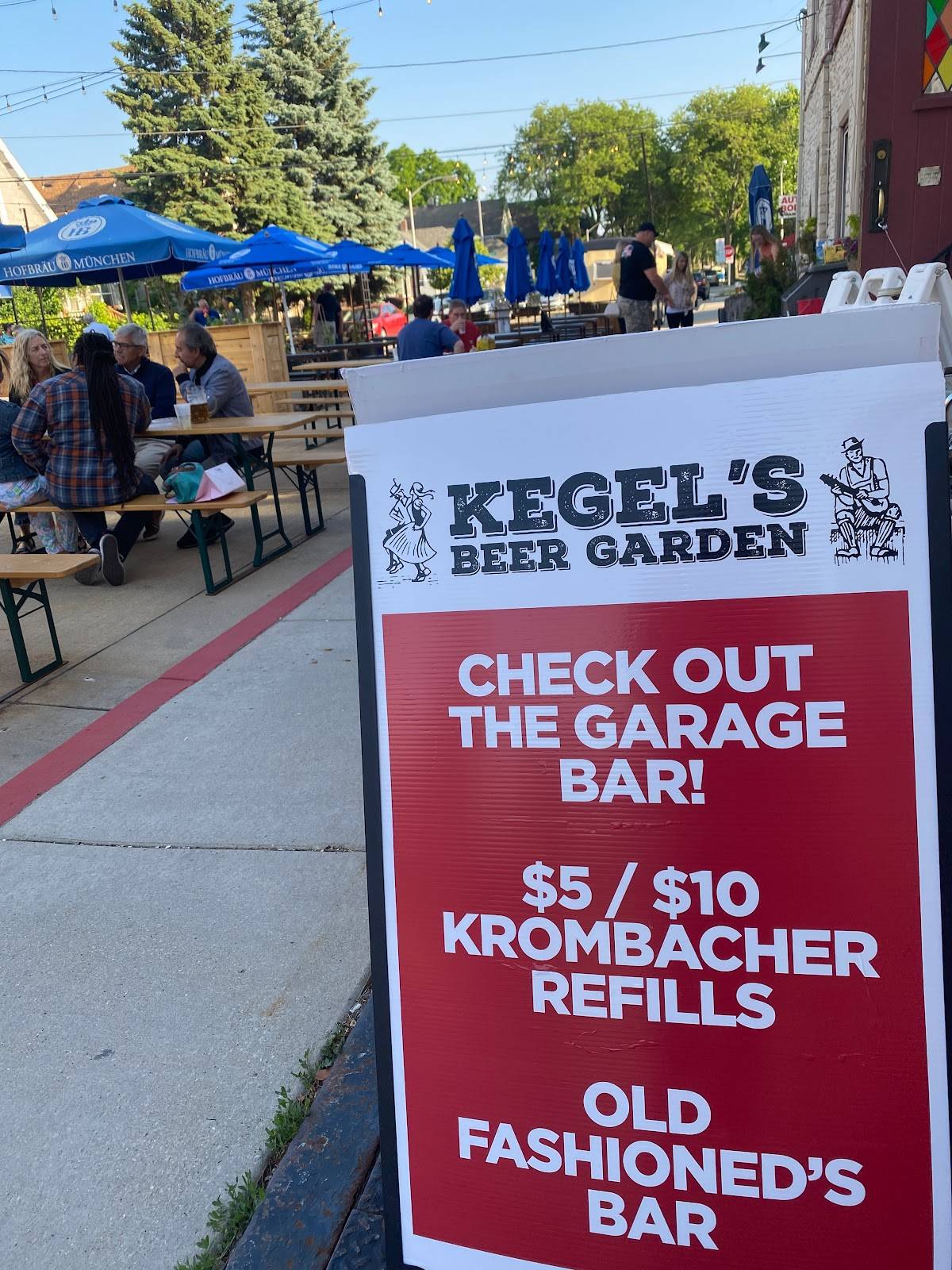 Menu at Kegel's Inn restaurant, West Allis