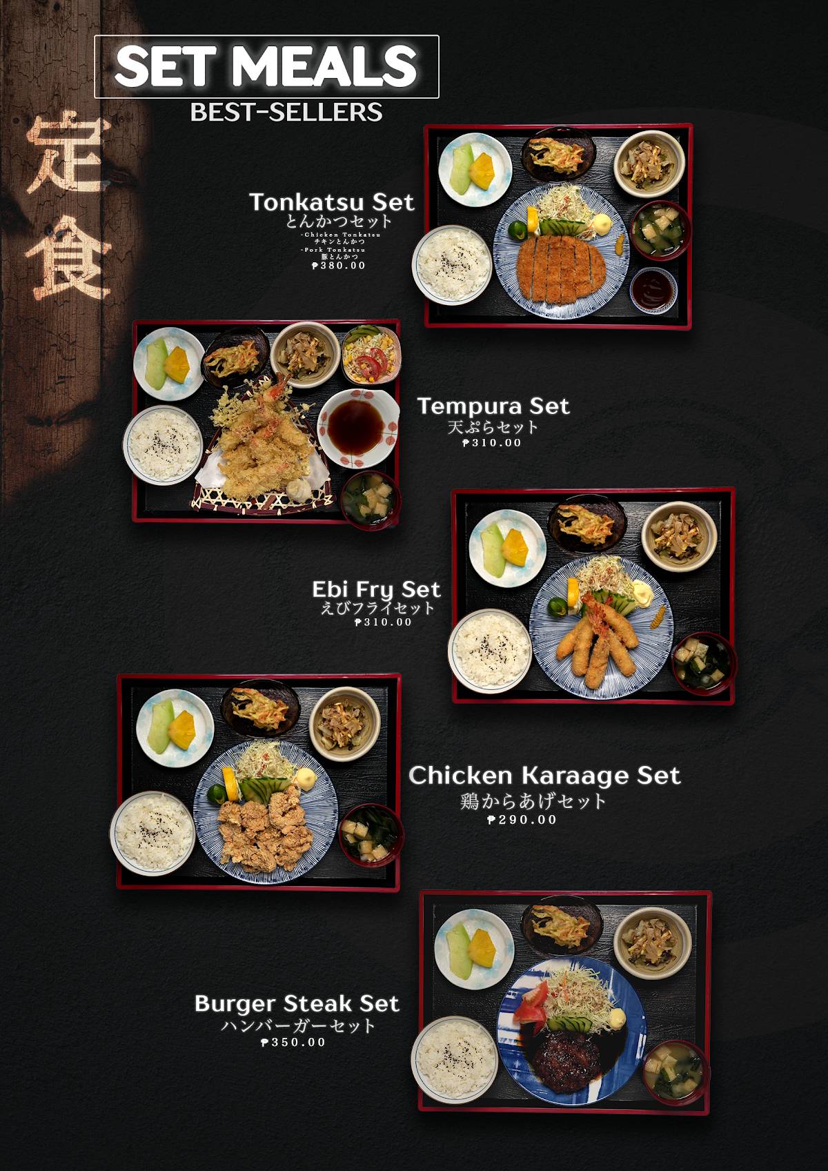 Menu at Kyo Hachi Japanese Restaurant, General Trias